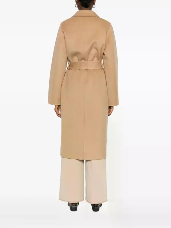 THE DYNAMIS STUDIO Belted Long-sleeved Coat