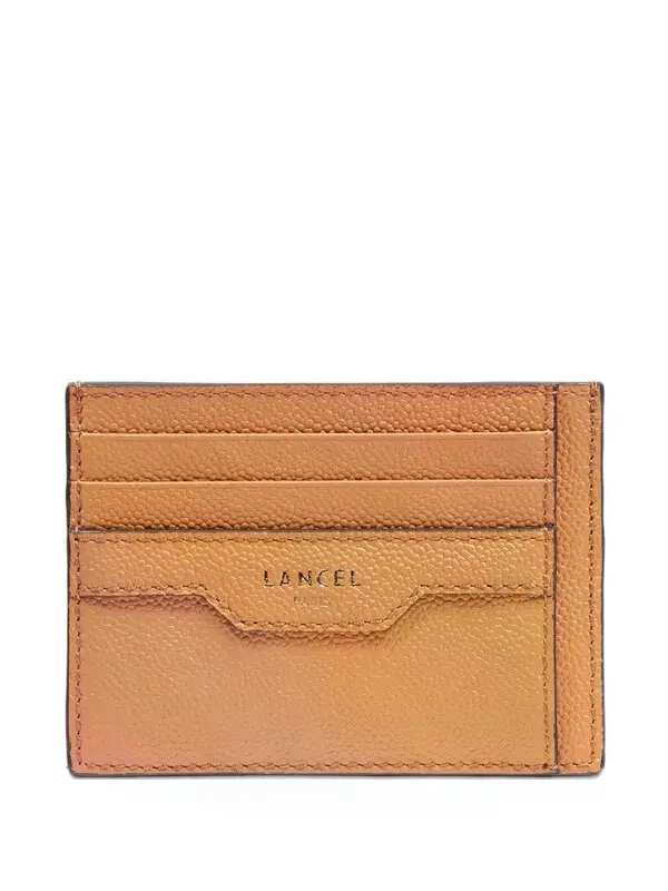 LANCEL Leather Card Holder - Brown