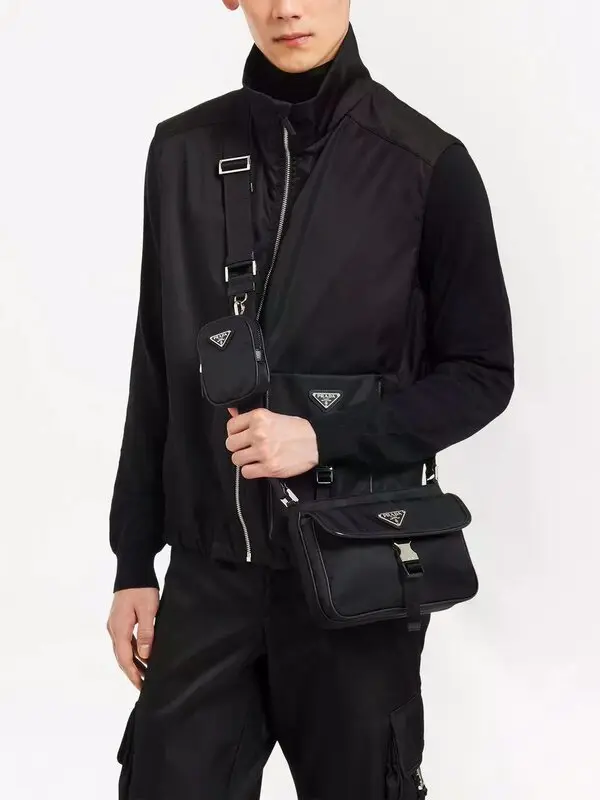 Prada Logo-plaque Messenger Bag