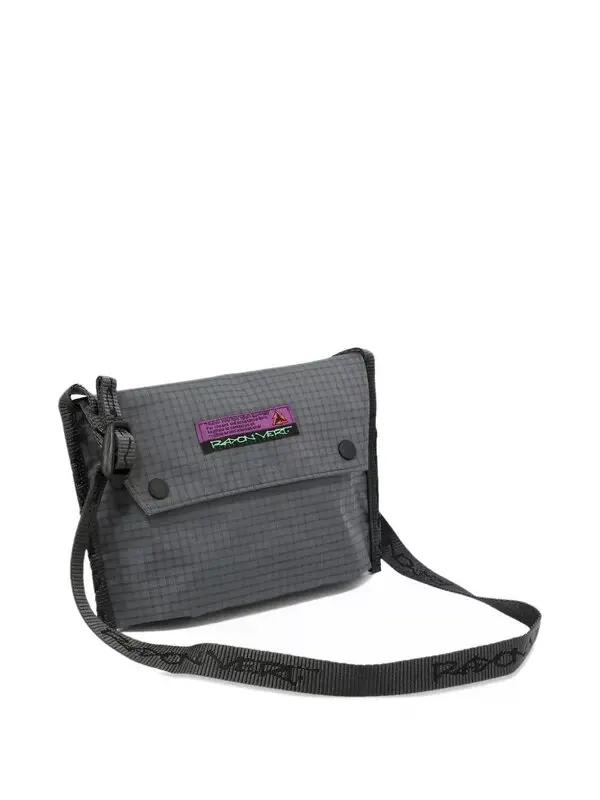 RAYON VERT Grid-pattern Flap Shoulder Bag