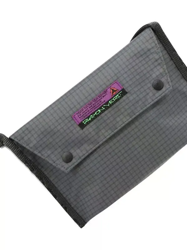 RAYON VERT Grid-pattern Flap Shoulder Bag