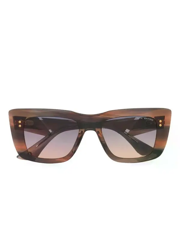 Dita Geometric Frame Sunglasses