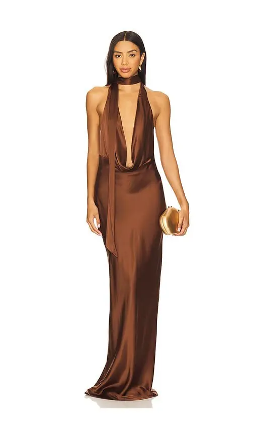 Nbd Naila Gown - Brown