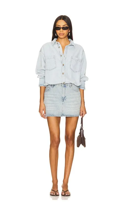 Good American Denim Shirt Dress