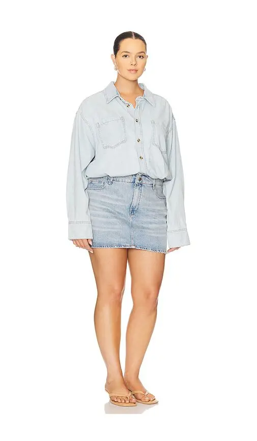 Good American Denim Shirt Dress