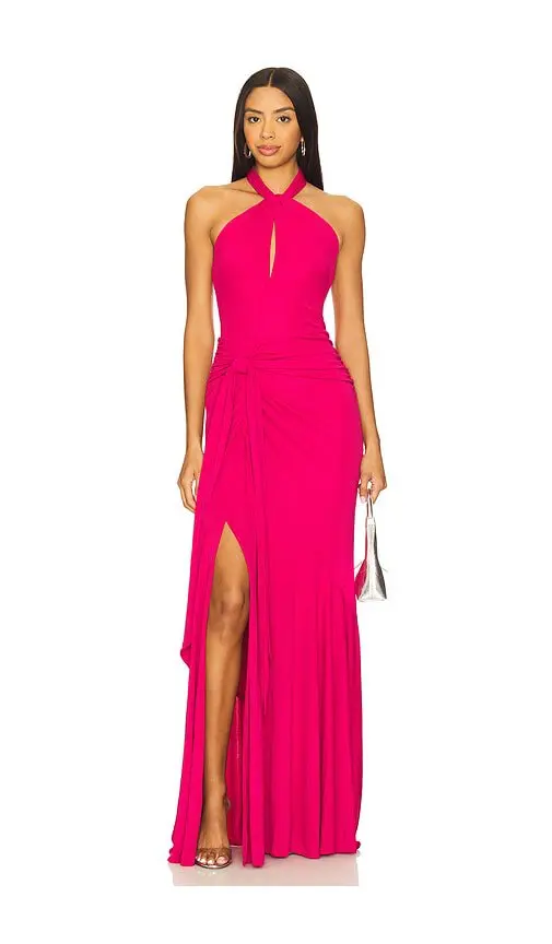Cinq À Sept Gulliame Gown - Fuchsia