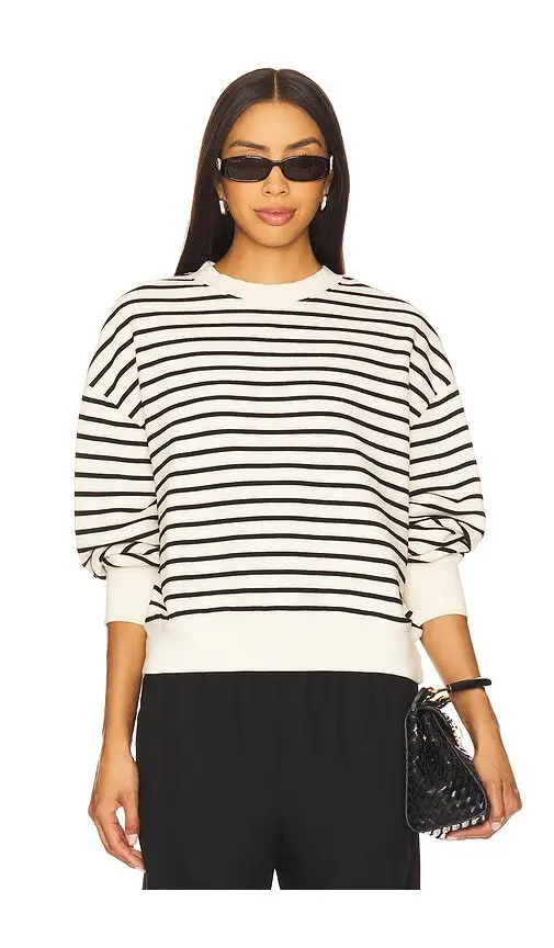 ANINE BING Dean Striped Sweatshirt
