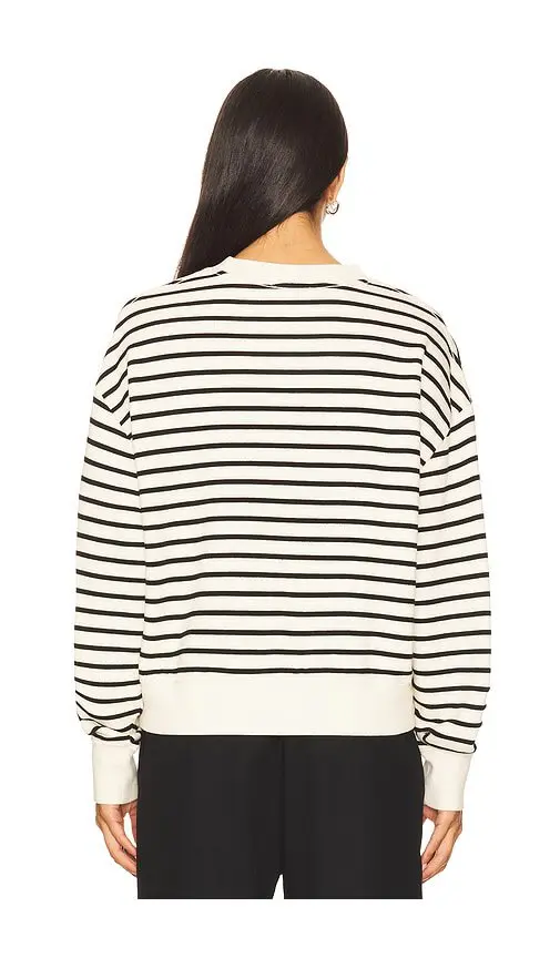 ANINE BING Dean Striped Sweatshirt