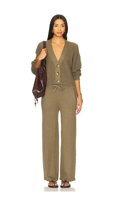 Eberjey Recycled Sweater Cropped Cardigan