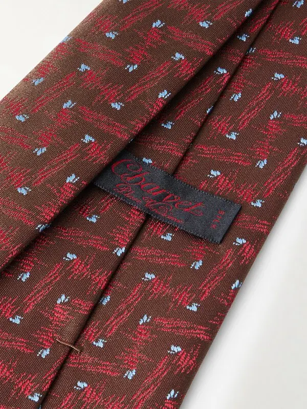 Charvet 8.5cm Embroidered Silk Tie