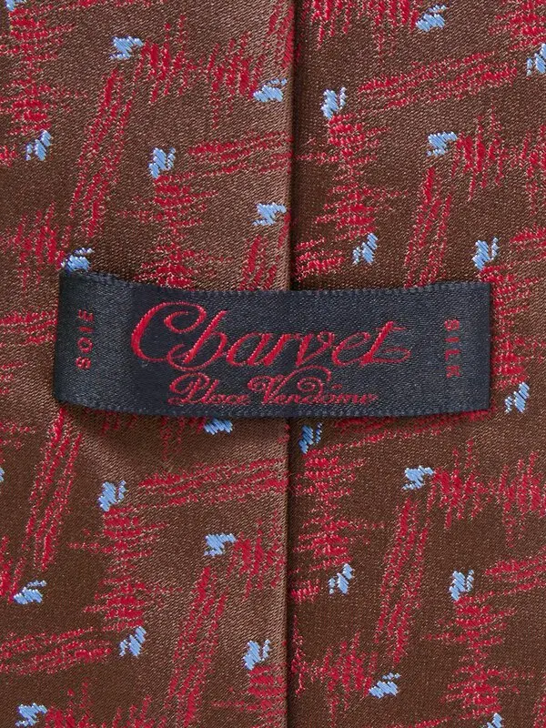 Charvet 8.5cm Embroidered Silk Tie