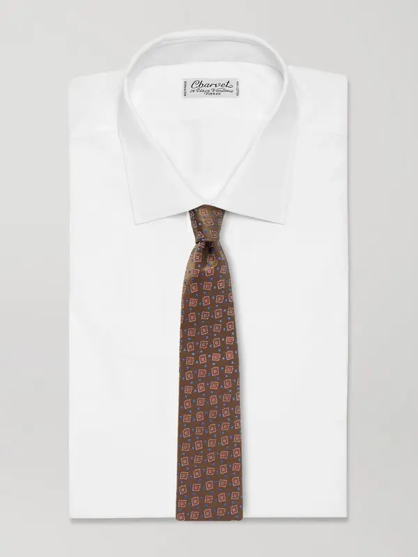 Charvet 8.5cm Silk-jacquard Neck Tie