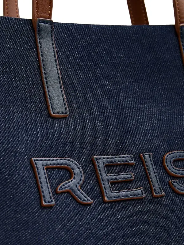 REISS Lola Canvas Logo Tote Bag