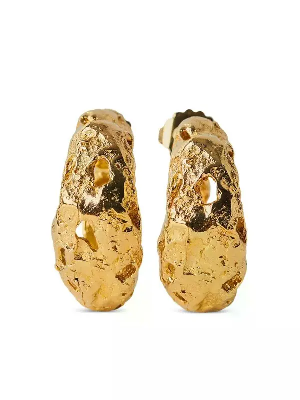 PAOLA SIGHINOLFI Galia Cut-out Hoop Earrings - Gold