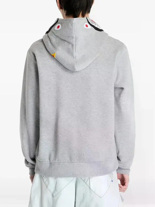 A BATHING APE Shark-hood Zip-up Hoodie - Grey