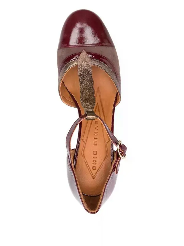 Chie Mihara 70mm T-bar Block-heel Pumps - Red