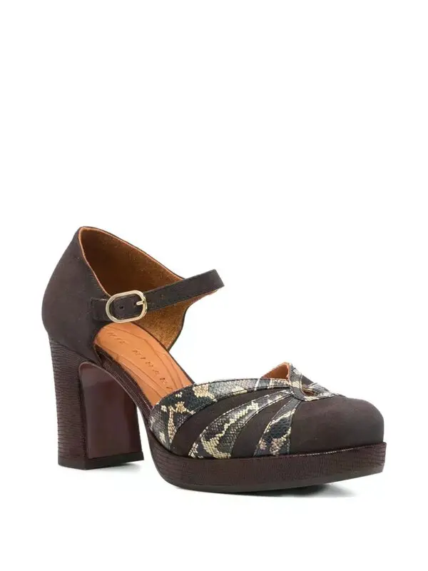 Chie Mihara 80mm Ankle-strap Heeled Pumps