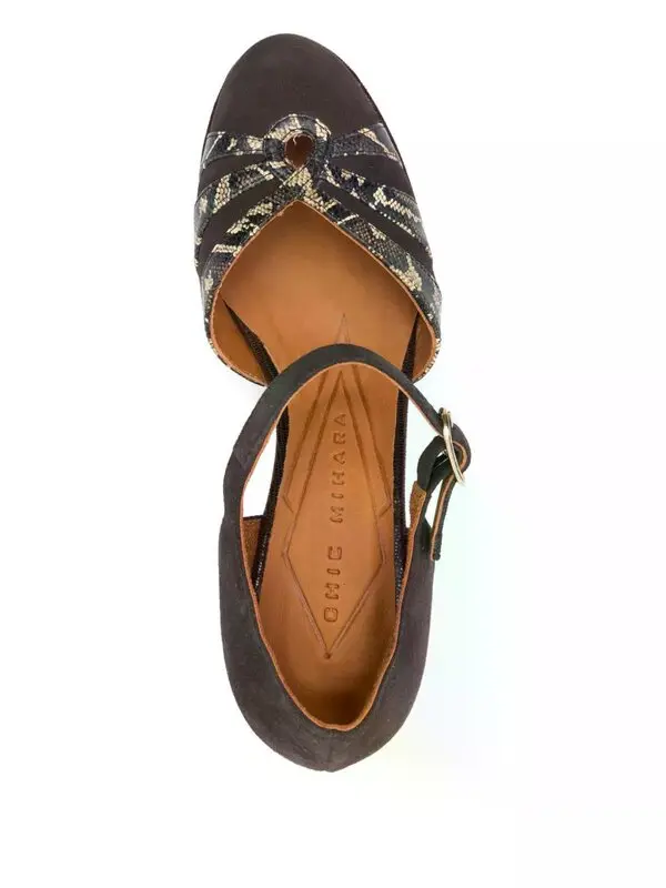 Chie Mihara 80mm Ankle-strap Heeled Pumps