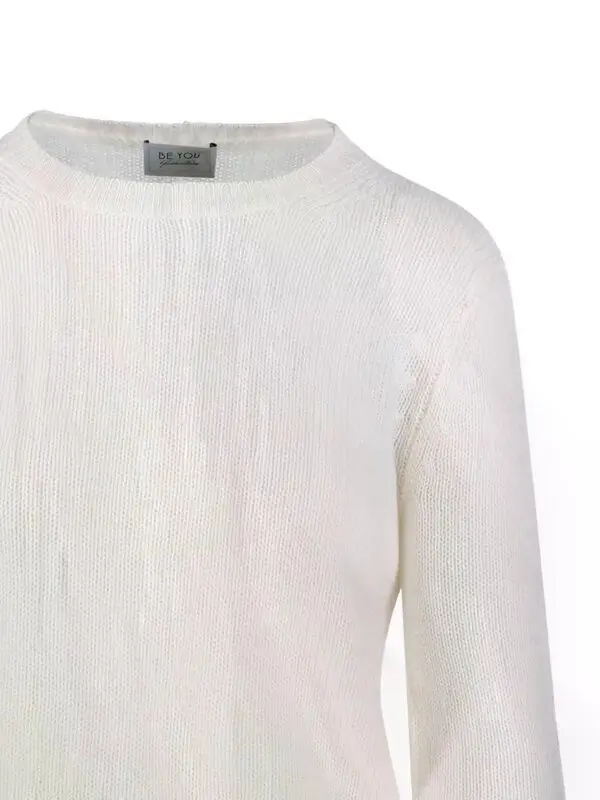 BEYOU Crew-neck Long-sleeve Jumper