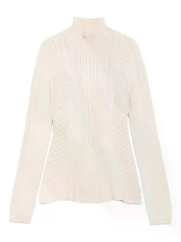 TWINSET Cable-knit Turtleneck Sweater