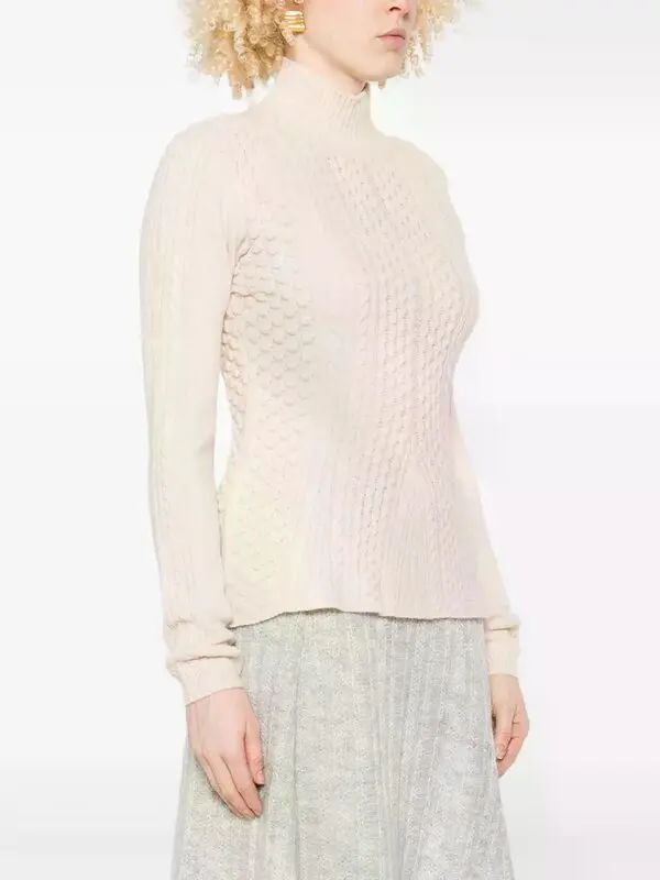 TWINSET Cable-knit Turtleneck Sweater