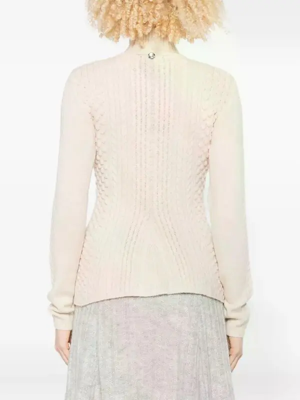 TWINSET Cable-knit Turtleneck Sweater