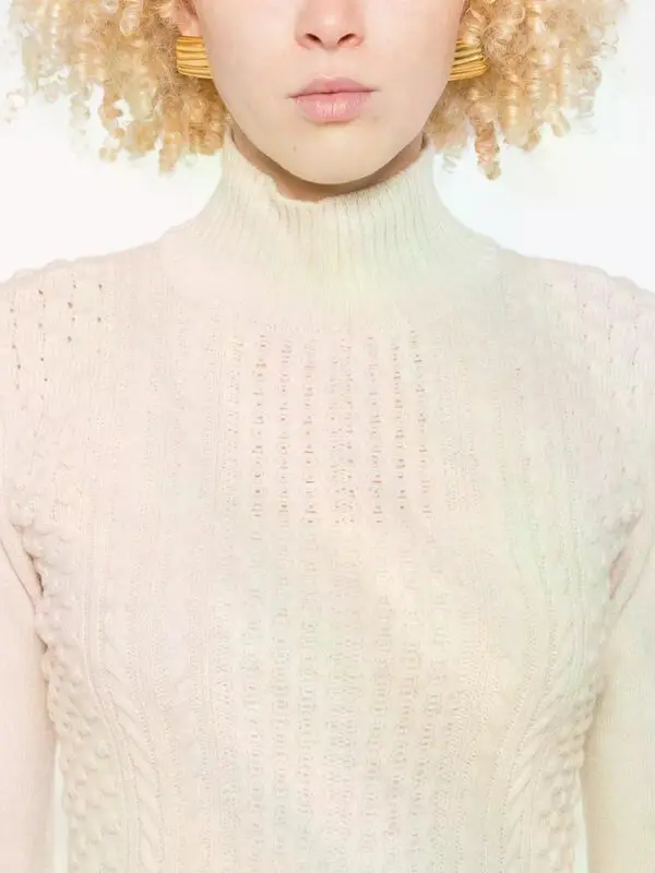 TWINSET Cable-knit Turtleneck Sweater