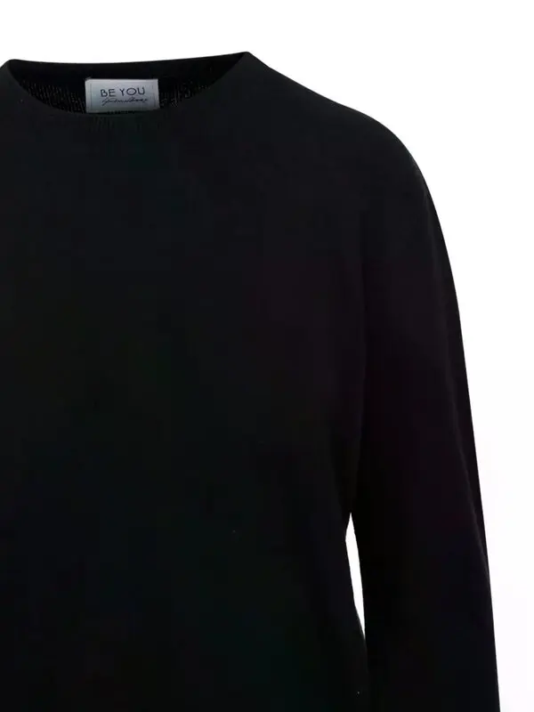 BEYOU Round Neck Long Sleeves Jumper