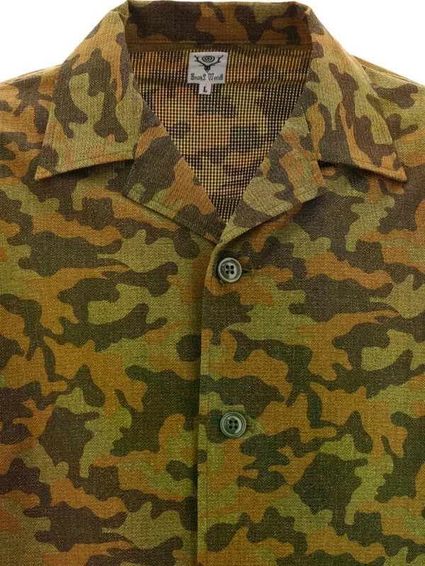 SOUTH2 WEST8 Camouflage-pattern Shirt