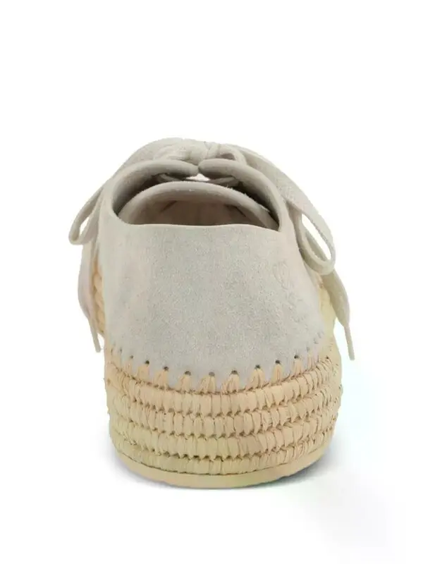 Loewe Rio Petal-toe Lace-up Shoes - Grey