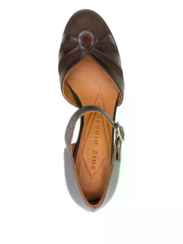 Chie Mihara 80mm Ankle-strap Heeled Pumps