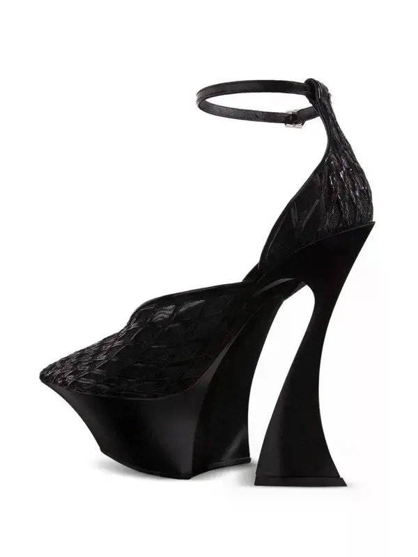 MUGLER Embellished Sculpted Mules