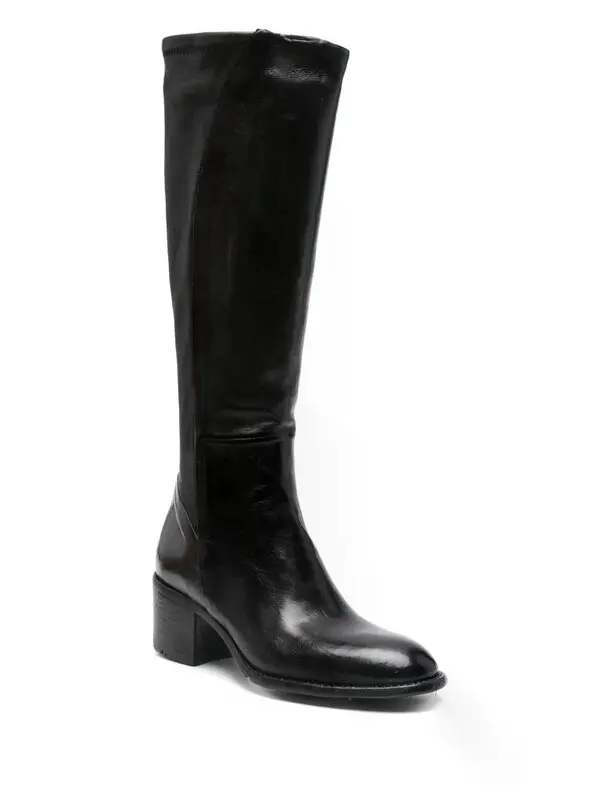 LEMARGO 60mm Leather Zip Boots