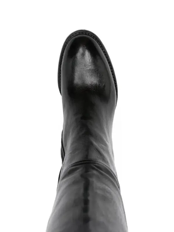 LEMARGO 60mm Leather Zip Boots
