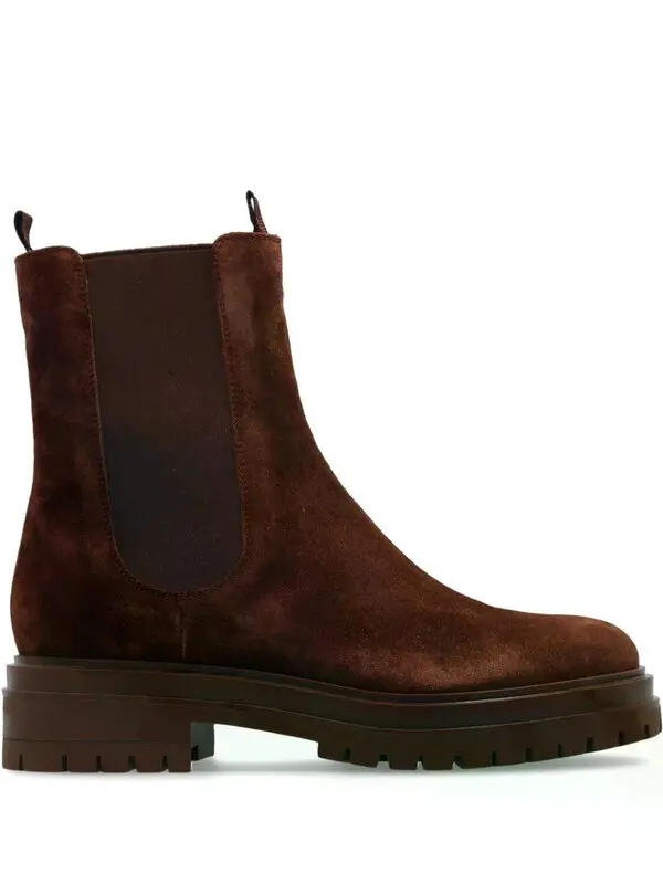 GIANVITO ROSSI Chester Elasticated-panels Boots - Brown