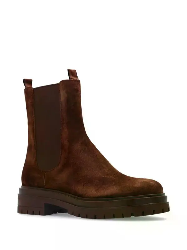GIANVITO ROSSI Chester Elasticated-panels Boots - Brown