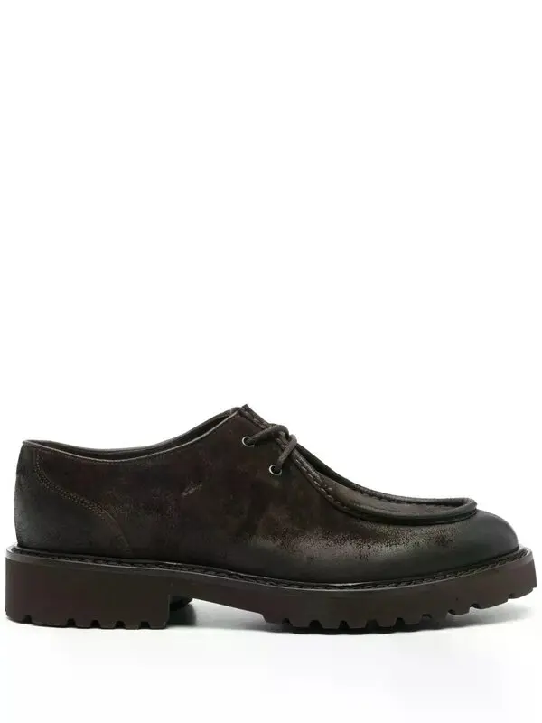 DOUCAL'S Distressed Derby Shoes