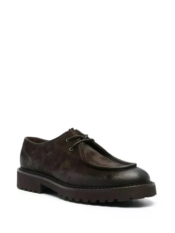 DOUCAL'S Distressed Derby Shoes