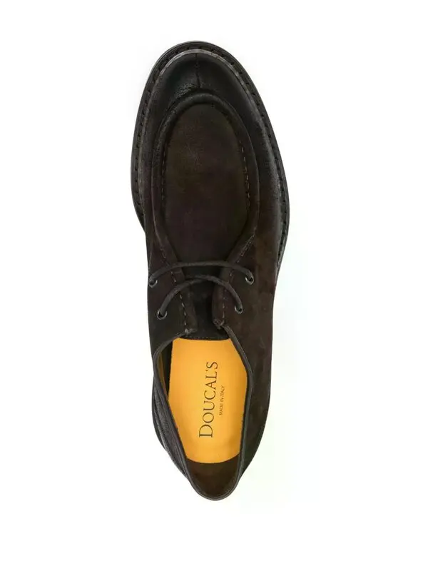 DOUCAL'S Distressed Derby Shoes