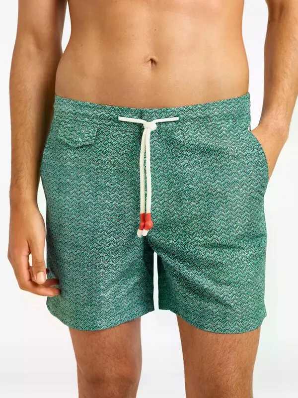 Orlebar Brown Wave-pattern Swim Shorts