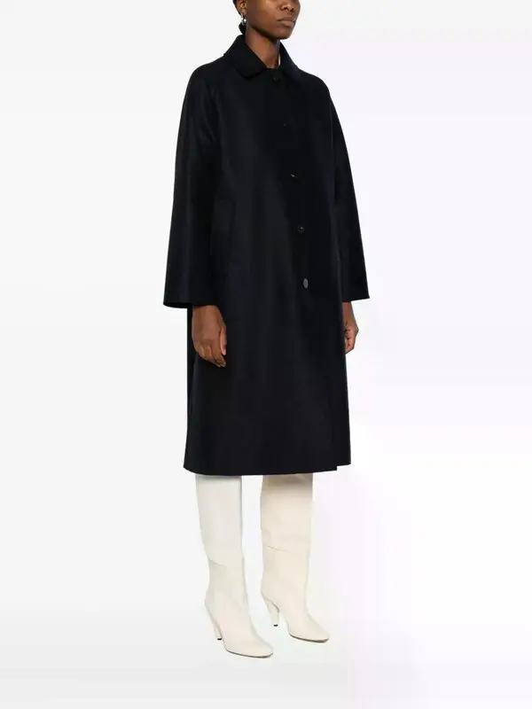 Harris Wharf London Button-front Raglan-sleeve Coat