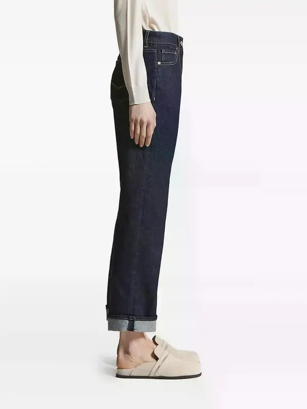Peserico Five-pocket Cuffed Denim Jeans
