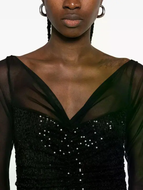 ATU BODY COUTURE Sequin-embellished Maxi Dress