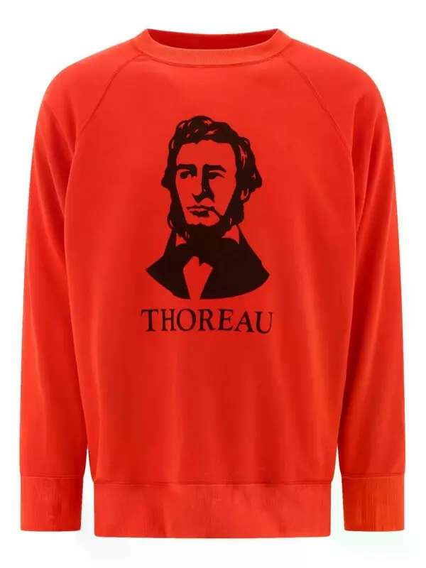 MOUNTAIN RESEARCH Thoreau-print Raglan-sleeves Sweatshirt
