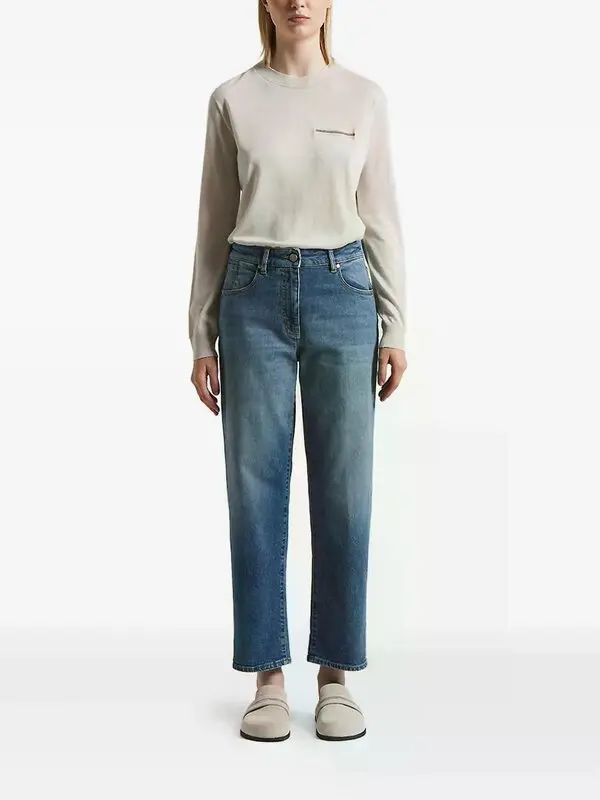 Peserico Logo-patch Five-pocket Jeans
