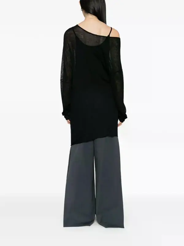 RUOHAN Cobia Asymmetric Long Sleeve T-shirt - Black