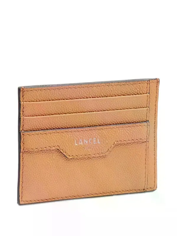 LANCEL Leather Card Holder - Brown