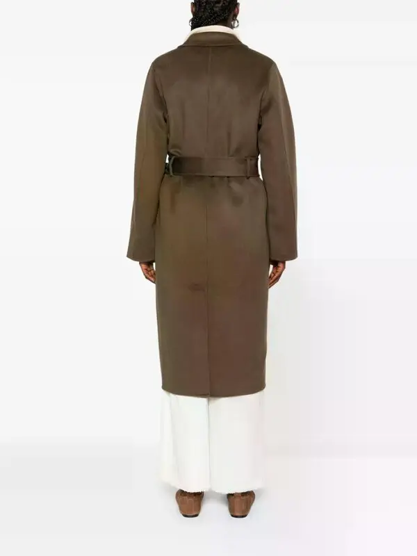THE DYNAMIS STUDIO Belted Wool Overcoat