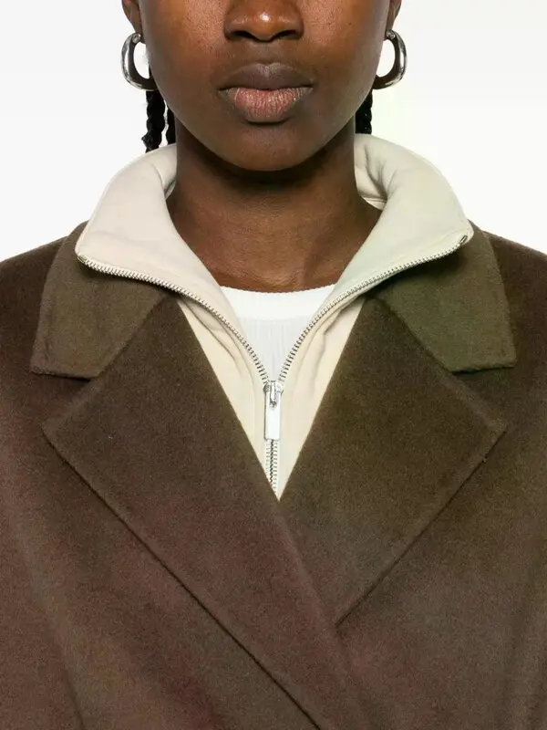 THE DYNAMIS STUDIO Belted Wool Overcoat