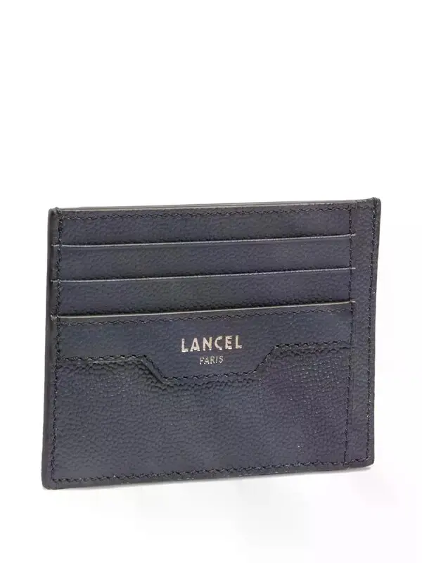 LANCEL Leather Card Holder - Blue